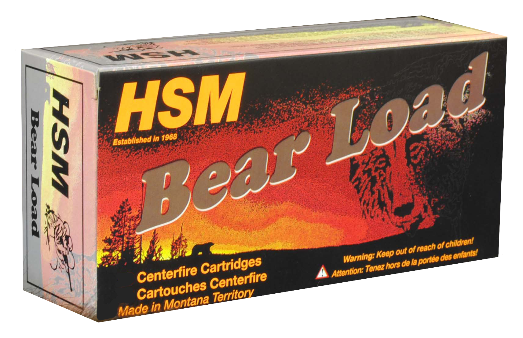 HSM Bear Load .44 Remington Magnum 305 Grain Wide Flat Nose Handgun ...